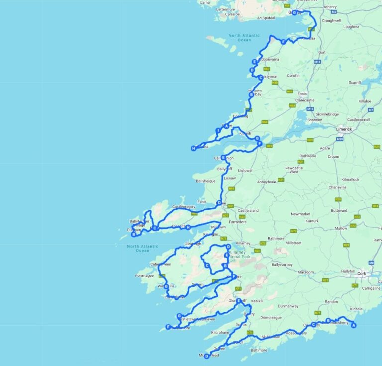 Wild Atlantic Way Itineraries. 6-, 7-, 10- and 14-Day Versions and a ...