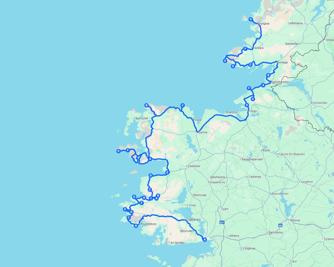 Wild Atlantic Way Itineraries. 6-, 7-, 10- and 14-Day Versions and a ...