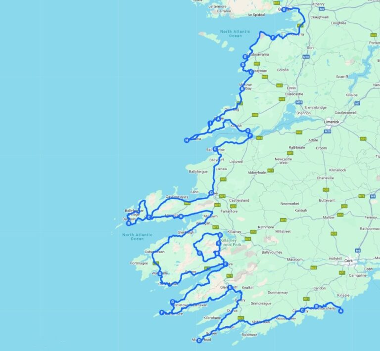 Wild Atlantic Way Itineraries. 6-, 7-, 10- and 14-Day Versions and a ...